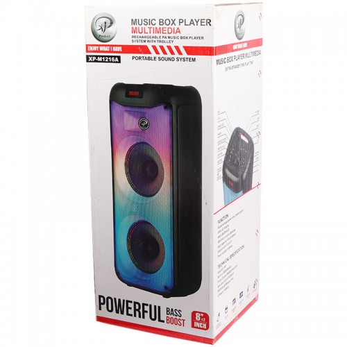 مشخصات،قیمت و خرید اسپیکر شارژی XP مدل M1216 به همراه میکروفون | سیپاس